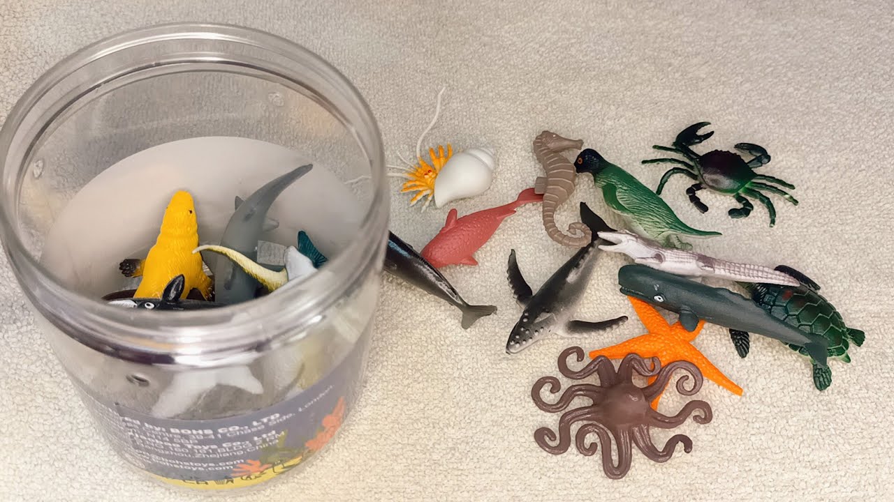 Collection of sea animals toy- Marine Ocean Sea fish animals toys ...