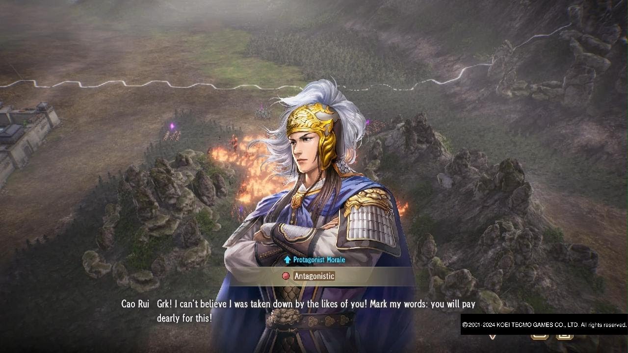 ROMANCE OF THE THREE KINGDOMS 8 REMAKE Epic Battle Vs Cao Rui - YouTube