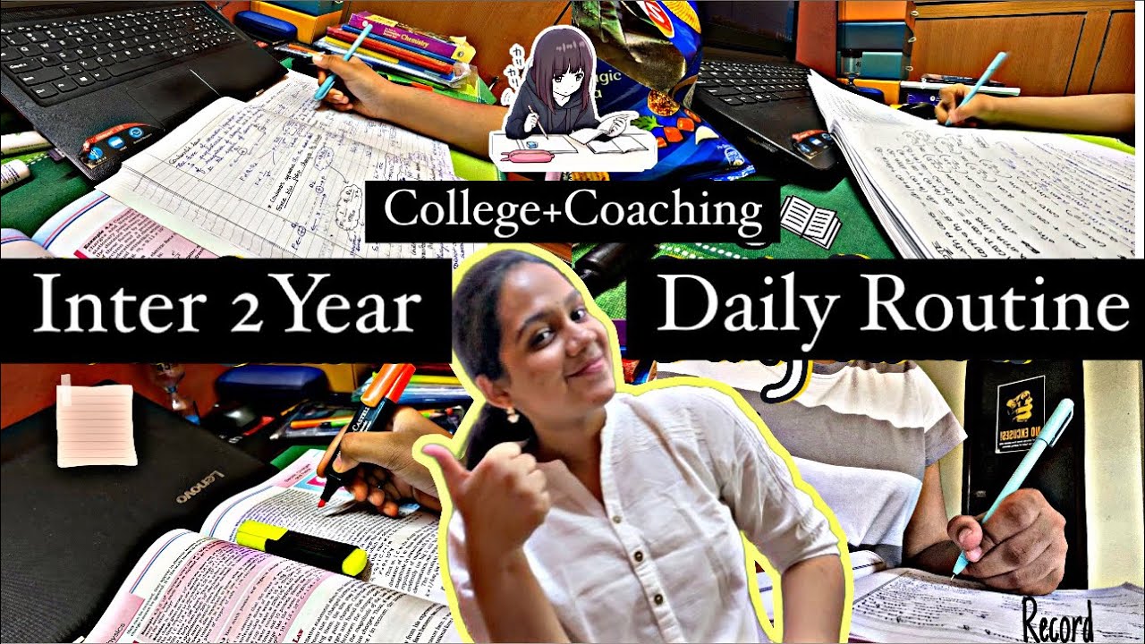 Intermediate 2nd year study vlog|Telugu Study Vlog 2024|Managing College&coaching|Sahithi ...