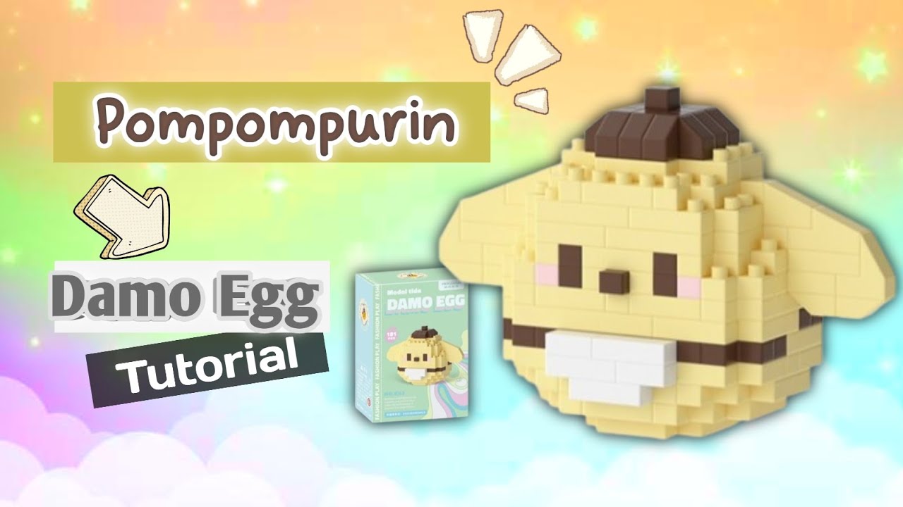 HOW TO BUILD BRICKS DAMO EGG POMPOMPURIN | Tutorial Damo egg No. K62 - YouTube