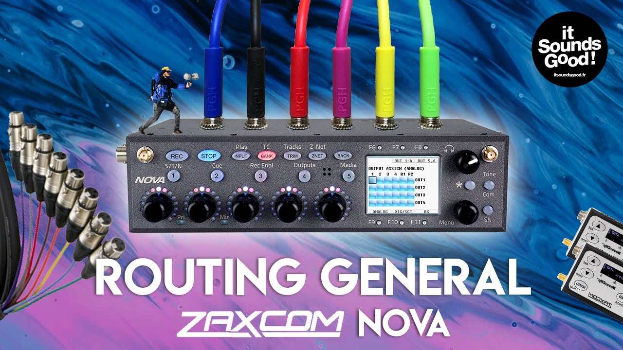 FR / Zaxcom Nova Tutoriel Ep3 : Routing Général - Inputs, Fader bank assign, Mix track - YouTube