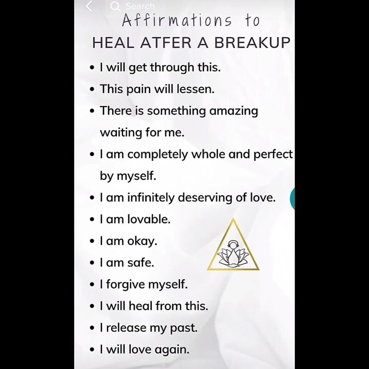 Affirmations To Heal After Breakup #shorts #breakuprecovery # ...