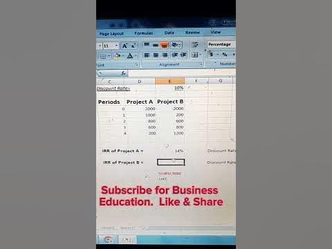 IRR | How to calculate IRR in excel | Decision making regarding IRR # ...