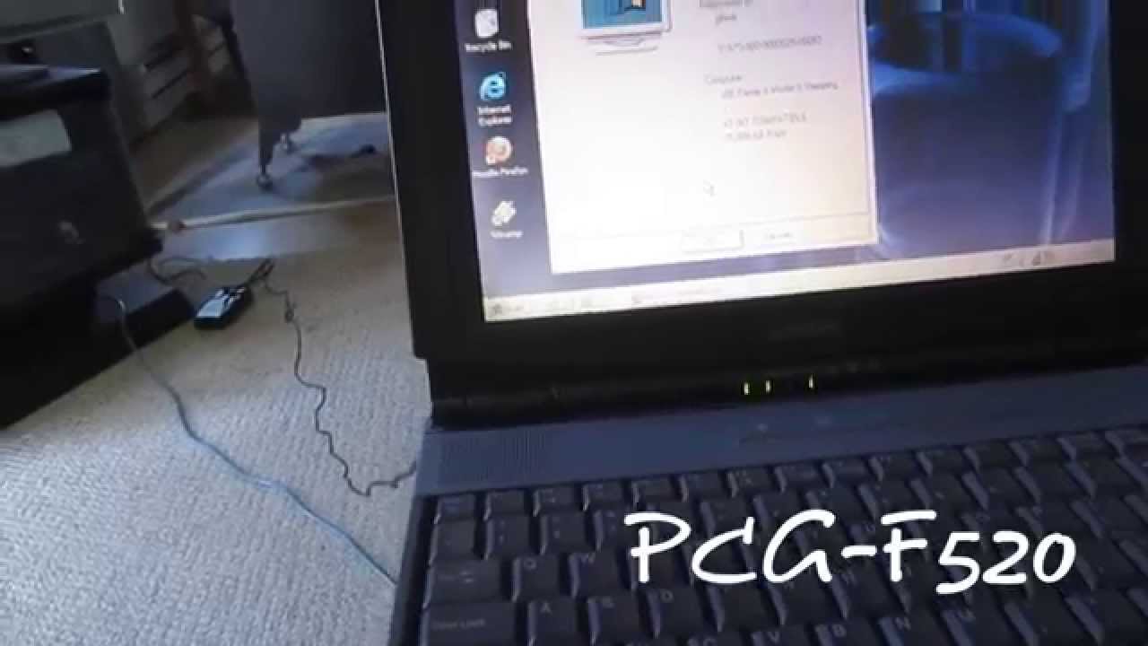 My Very First Laptop : Sony PCG F520 - YouTube