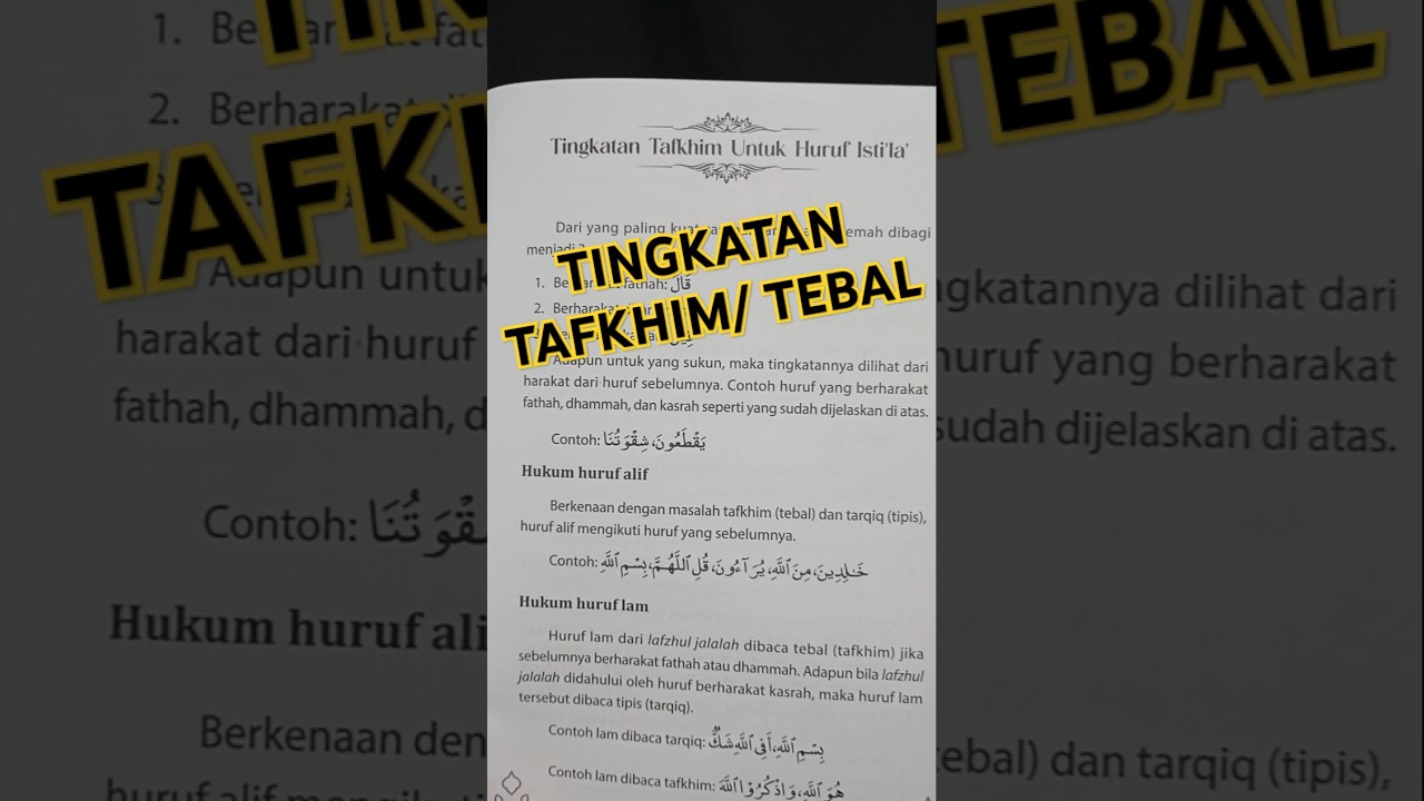 tingkatan tafkhim menurut syekh aiman rusydi suwaid #belajarngaji # ...