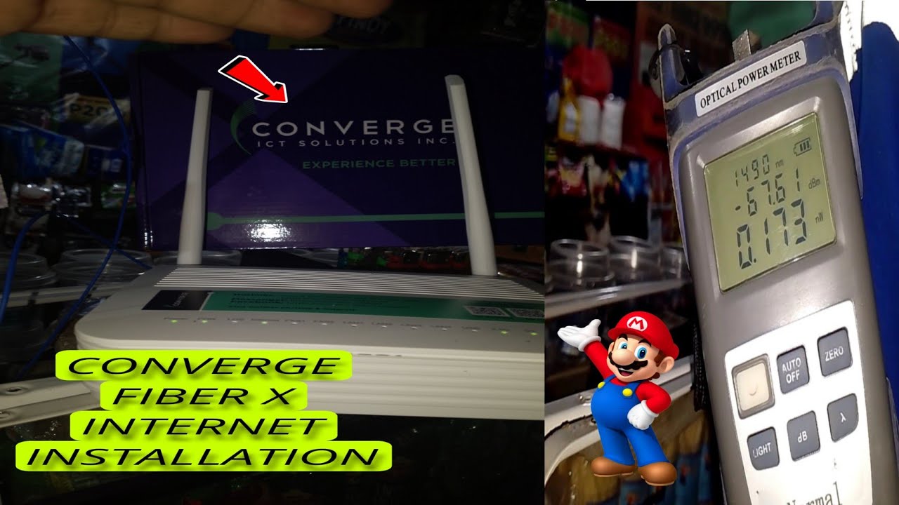 CONVERGE FIBER X INTERNET HOW TO INSTALL - YouTube