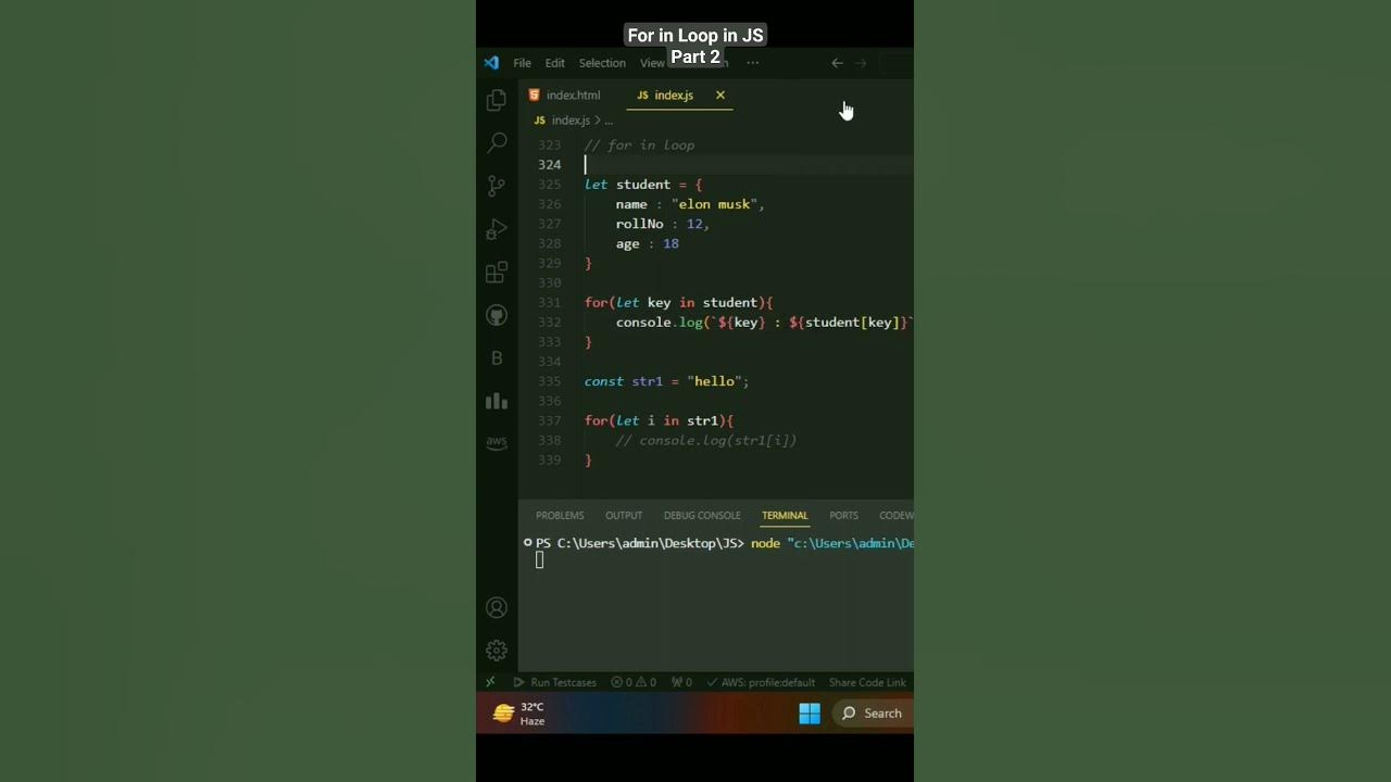 For In Loop In Js Part 2 Javascriptinterviewquestions Htmlcsswebsite Javascriptengineer