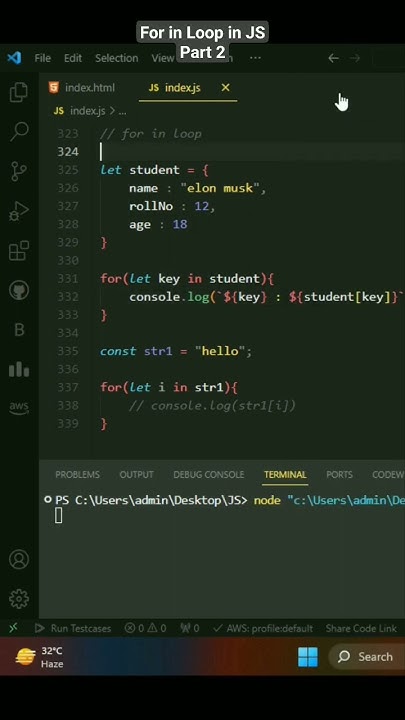 For In Loop In Js Part 2 Javascriptinterviewquestions Htmlcsswebsite Javascriptengineer