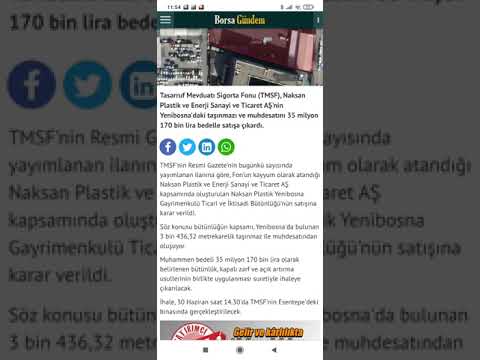 TMSF, Naksan Plastik'in taşınmazını satışa çıkardı!