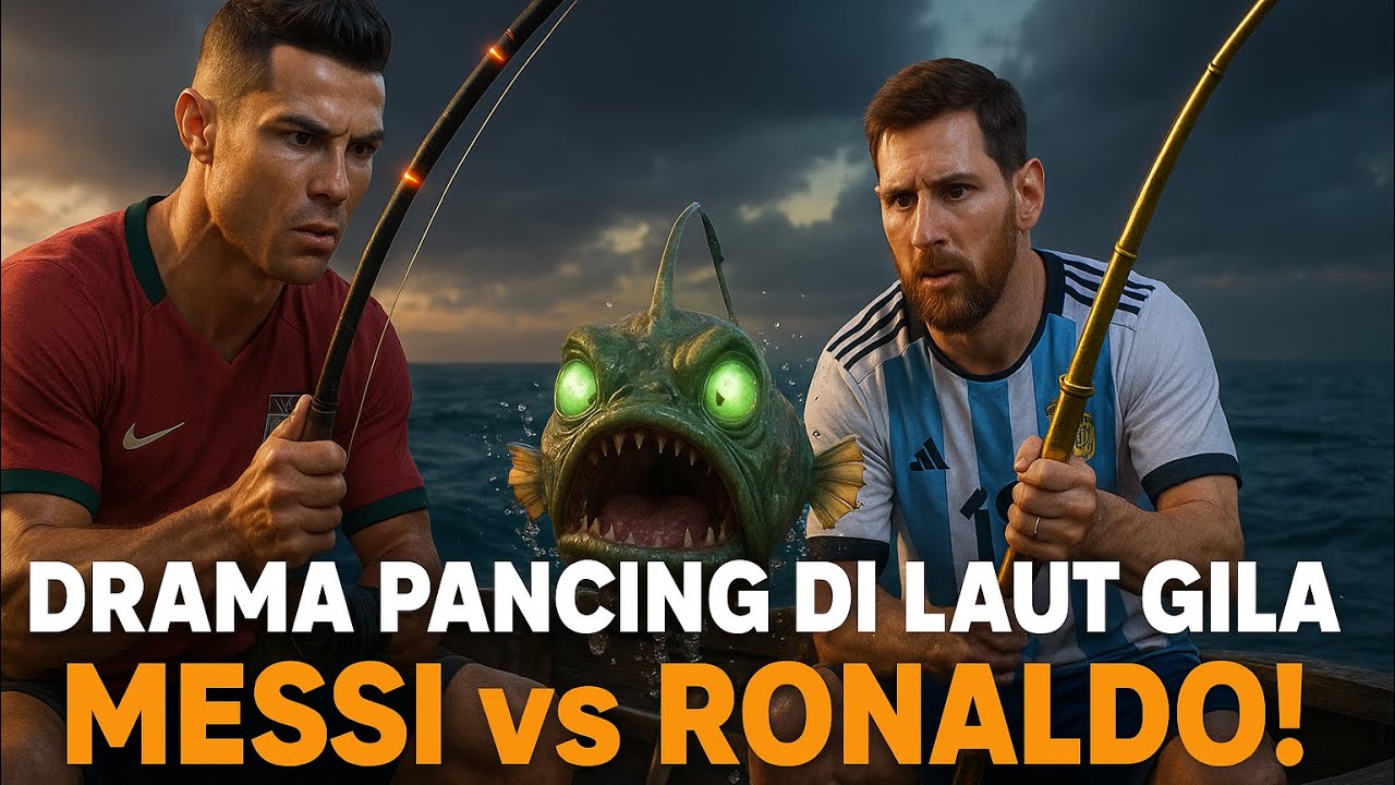 "Messi & Ronaldo Accidentally Wake Up a Sea Monster!" - YouTube