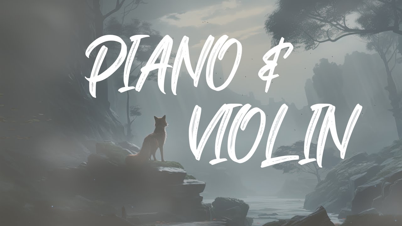 Captivating Mix of Piano and Violin Music with Background Animation ...