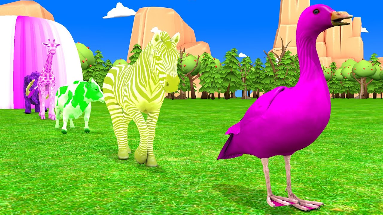 5 Giant Ducks | Mario, Gorilla, Giraffe, Cow, Hippo, Elephant, and ...