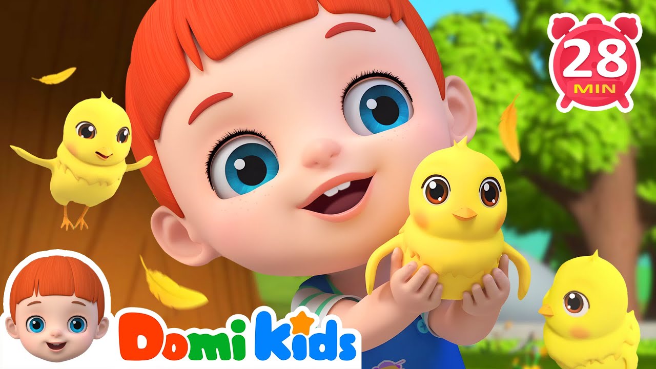 Five Little Chicks + More Domi Kids Songs🎶 & Nursery Rhymes ...