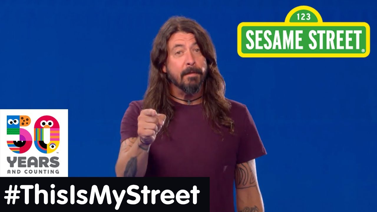 Sesame Street Memory: Dave Grohl | #ThisIsMyStreet - YouTube