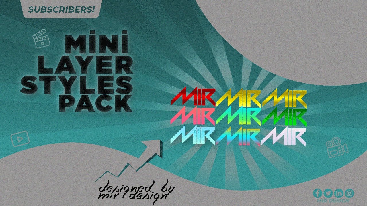 Mini Layer Styles PACK ( Photoshop ) - YouTube