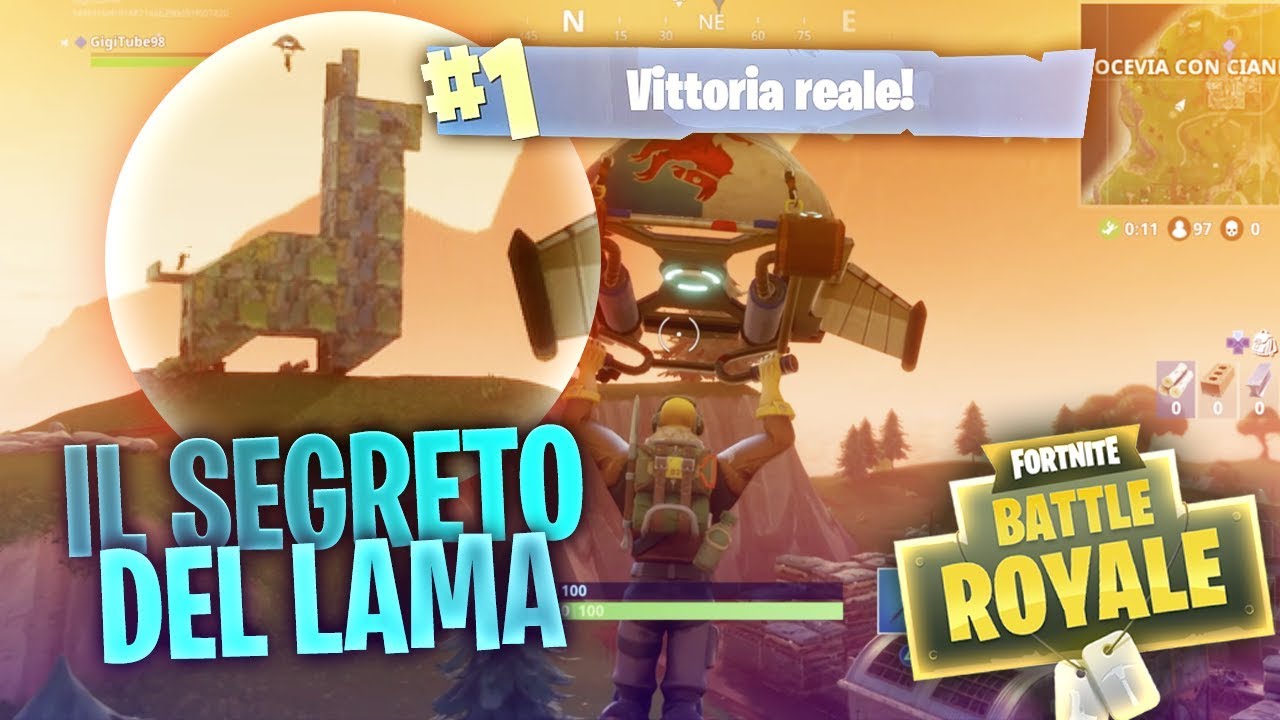 Il SEGRETO del LAMA? LA VITTORIA!! Fortnite Battle Royale ITA! - YouTube