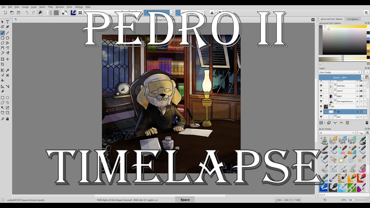 Pedro The II as A Golden Retriever (TIMELAPSE) - Civ V Drawing ...