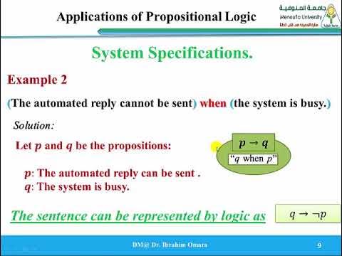 Lecture 02-Ch1-part2 Logic and Proofs-. Applications of Propositional Logic and Logical ...