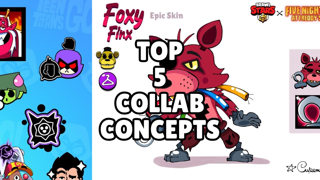 Top 5 Collab Concepts & Skins in Brawl Stars - YouTube
