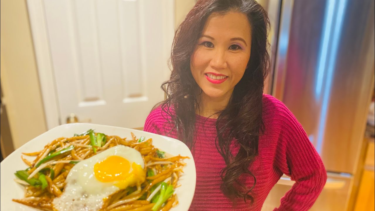 Cambodian LORT CHA || Fried Short Noodles || Step-by-Step Recipe ...