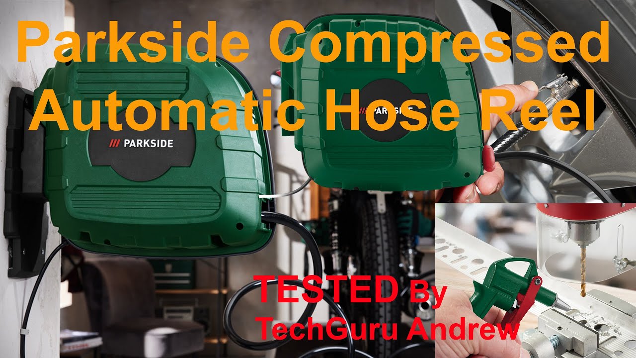 Parkside Compressed With Automatic Hose Reel PKS 1100 A1 - YouTube