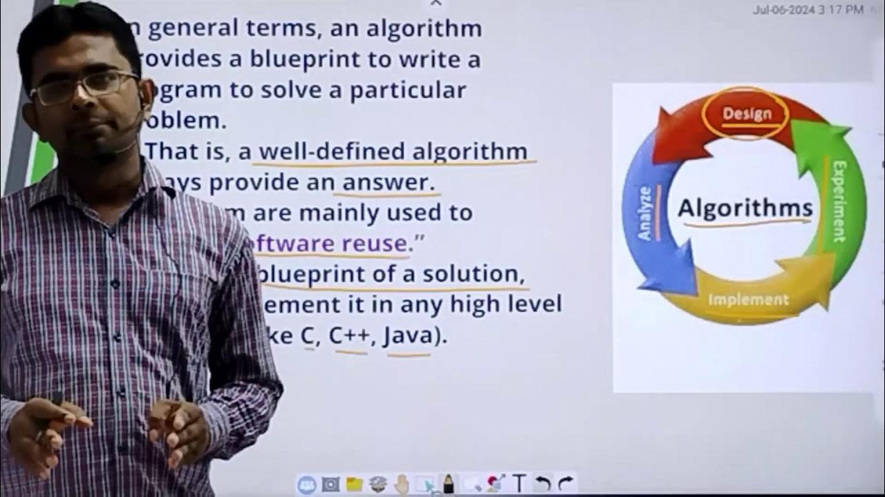 Class -12th , Subject - Computer science, Topic - Algorithm 06-07-24 - YouTube