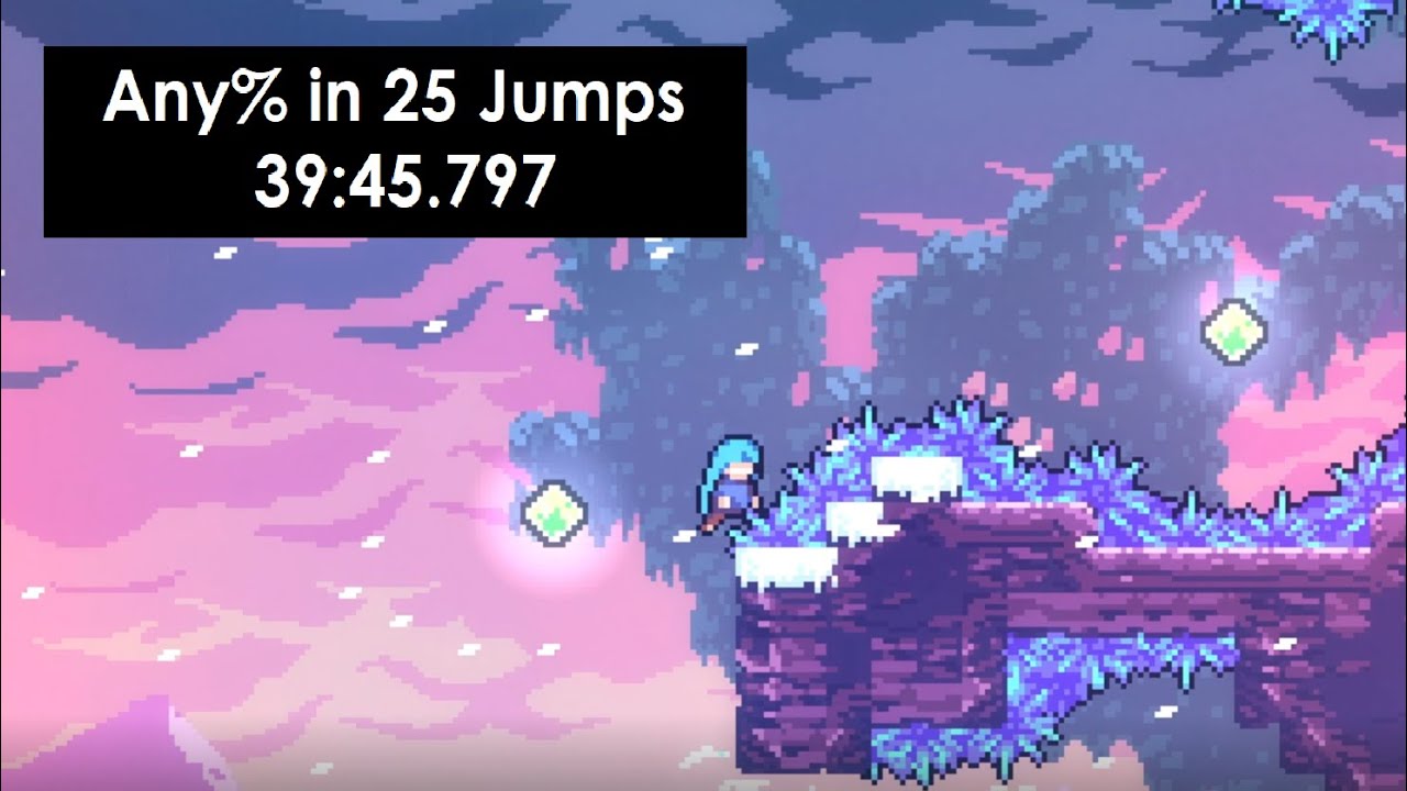 [TAS] Celeste Any% in 25 Jump Presses - YouTube