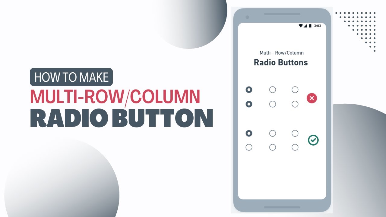 How To Add Multiple Row Or Column Radio Button In Android App Android Development In Kotlin 6892