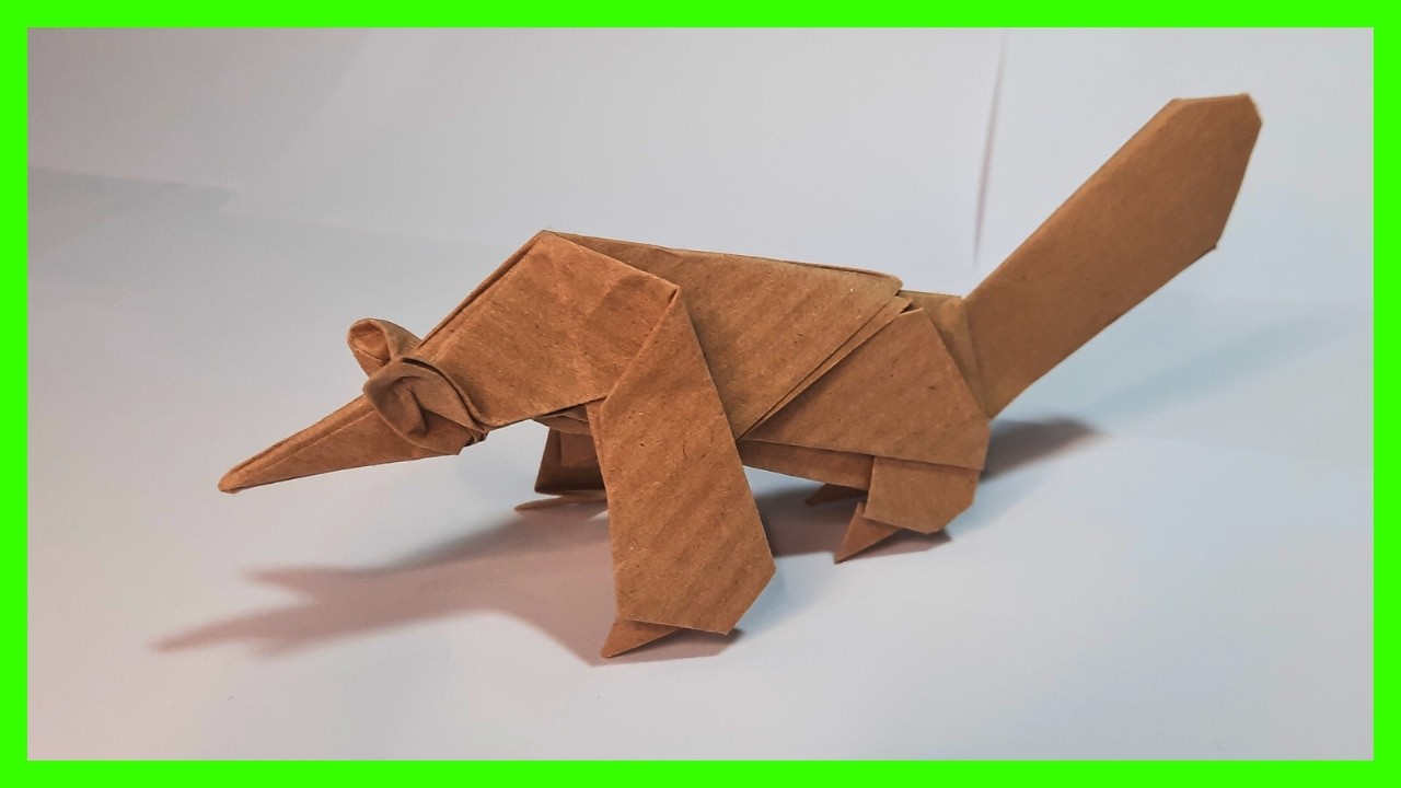 ⩥ Cómo hacer un OSOS HORMIGUERO de ORIGAMI - YouTube