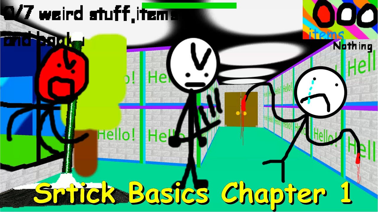 Srtick Basics Chapter 1 - Baldi's Basics Mod - YouTube