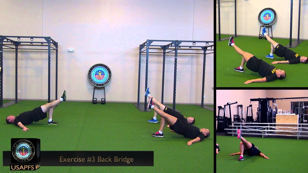 4 FOR THE CORE EXERCISE 3: BACK BRIDGE - YouTube