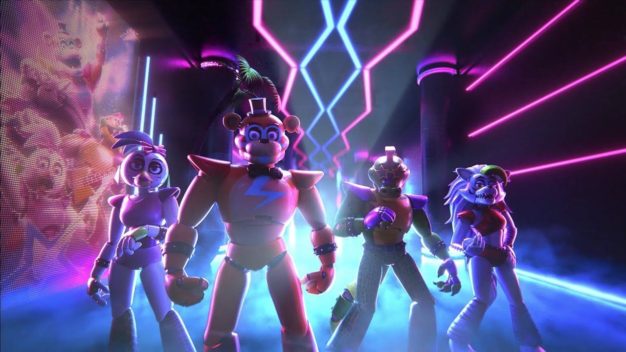 fnaf security breach gameplay part 1 (rockstar row/lobby) - YouTube