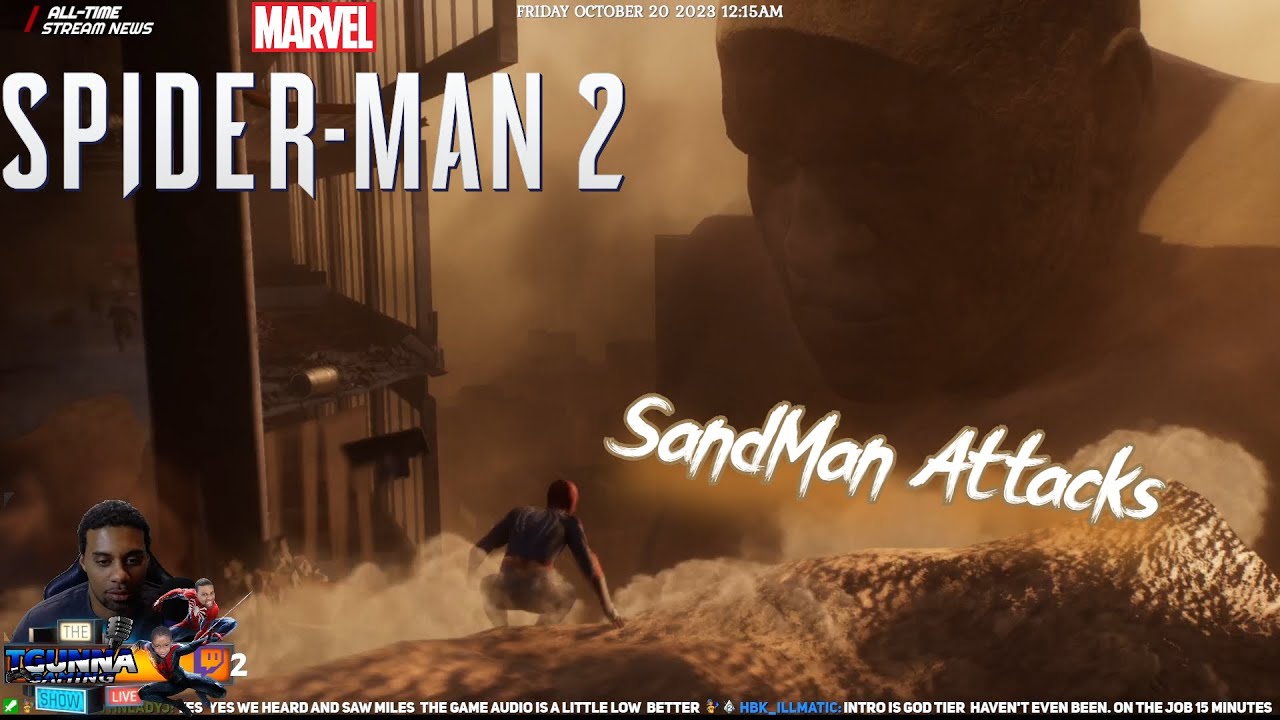 Sandman Attacks in Marvel's Spiderman 2 - YouTube