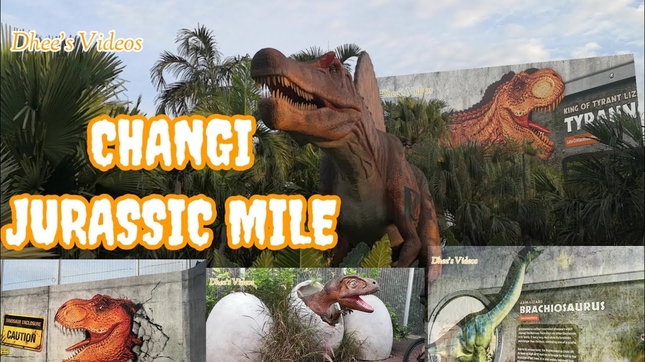 CHANGI JURASSIC MILE/CHANGI AIRPORT PARK CONNECTOR/Dhee's Videos #jurassic #dinosaurs #park# ...