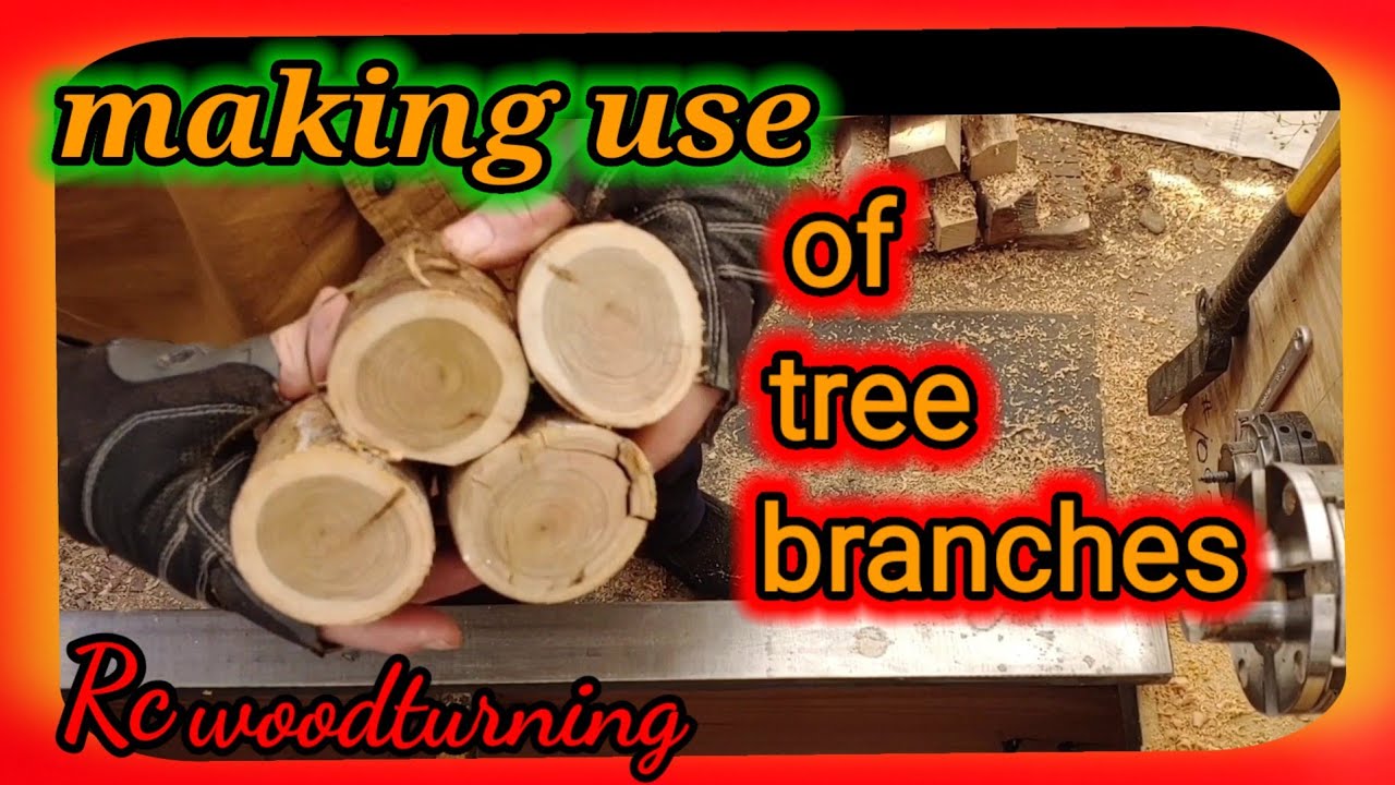 wood turning projects from tree branches in 3 - YouTube