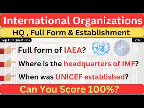 International Organizations Quiz 🌍 | UN, WHO, WTO, NATO GK Questions