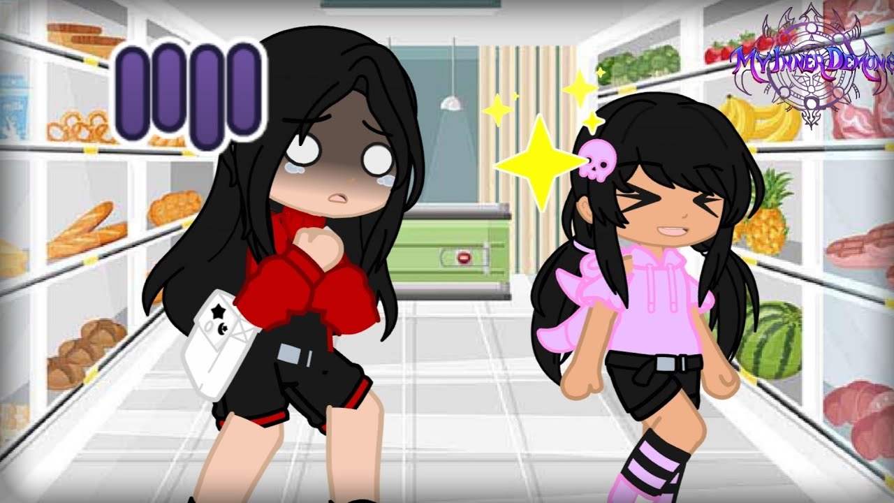 Ava, stop scaring strangers! // My Inner Demons // Baby Ava AU // Gacha ...