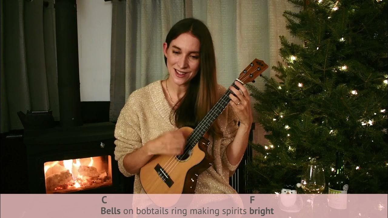 Jingle Bells Ukulele Play Along | Cozy Christmas Songs - YouTube