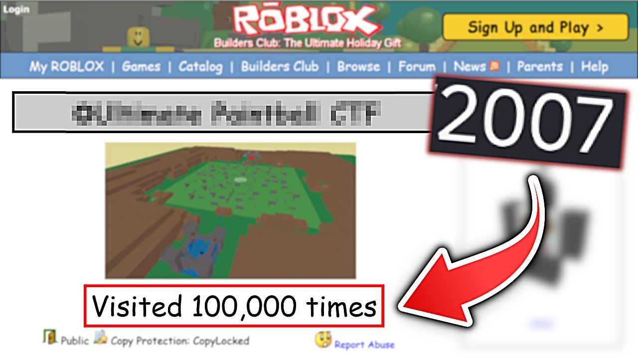 The FIRST Roblox Game To Reach 100,000 Place Visits... - YouTube