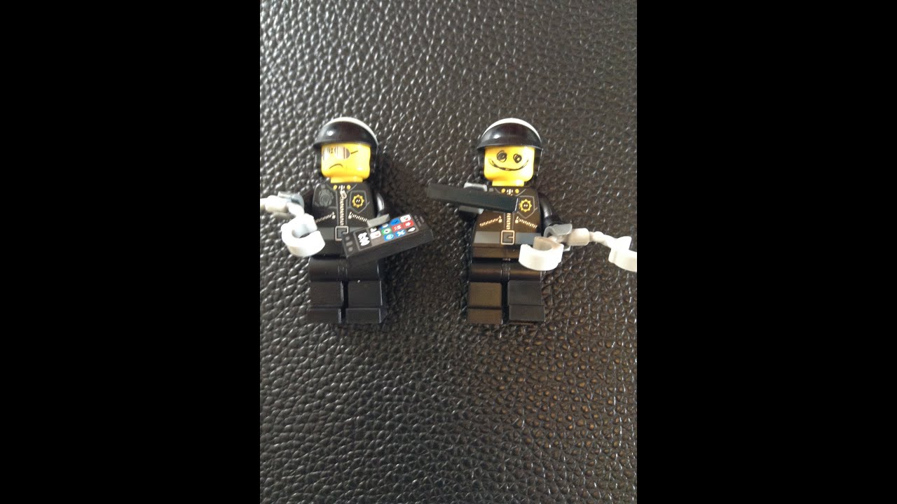 Lego minifigures Lego movie series Scribble Face Bad Cop (no.7) - YouTube