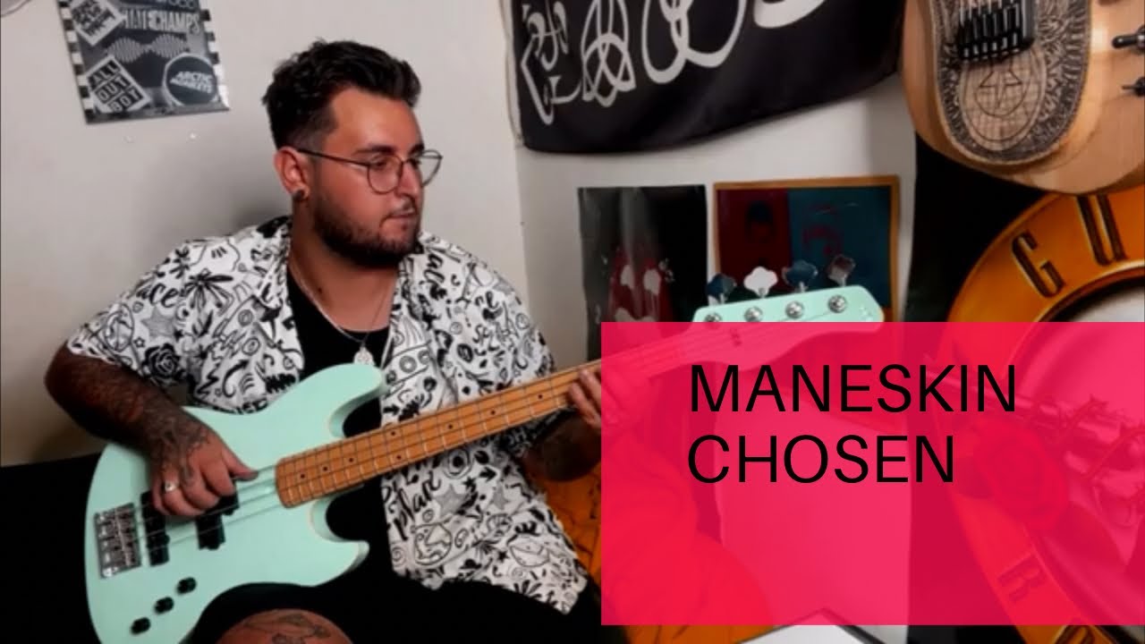 maneskin chosen bass cover - YouTube