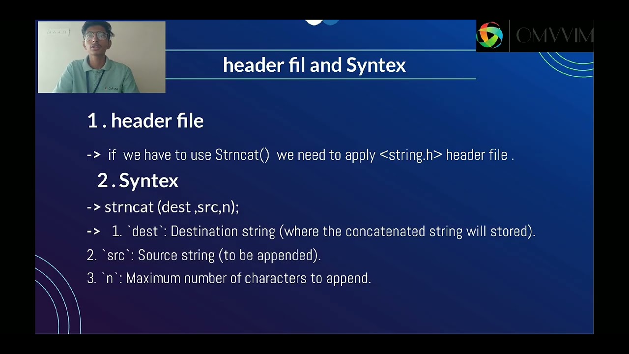 strncat function in C language - YouTube