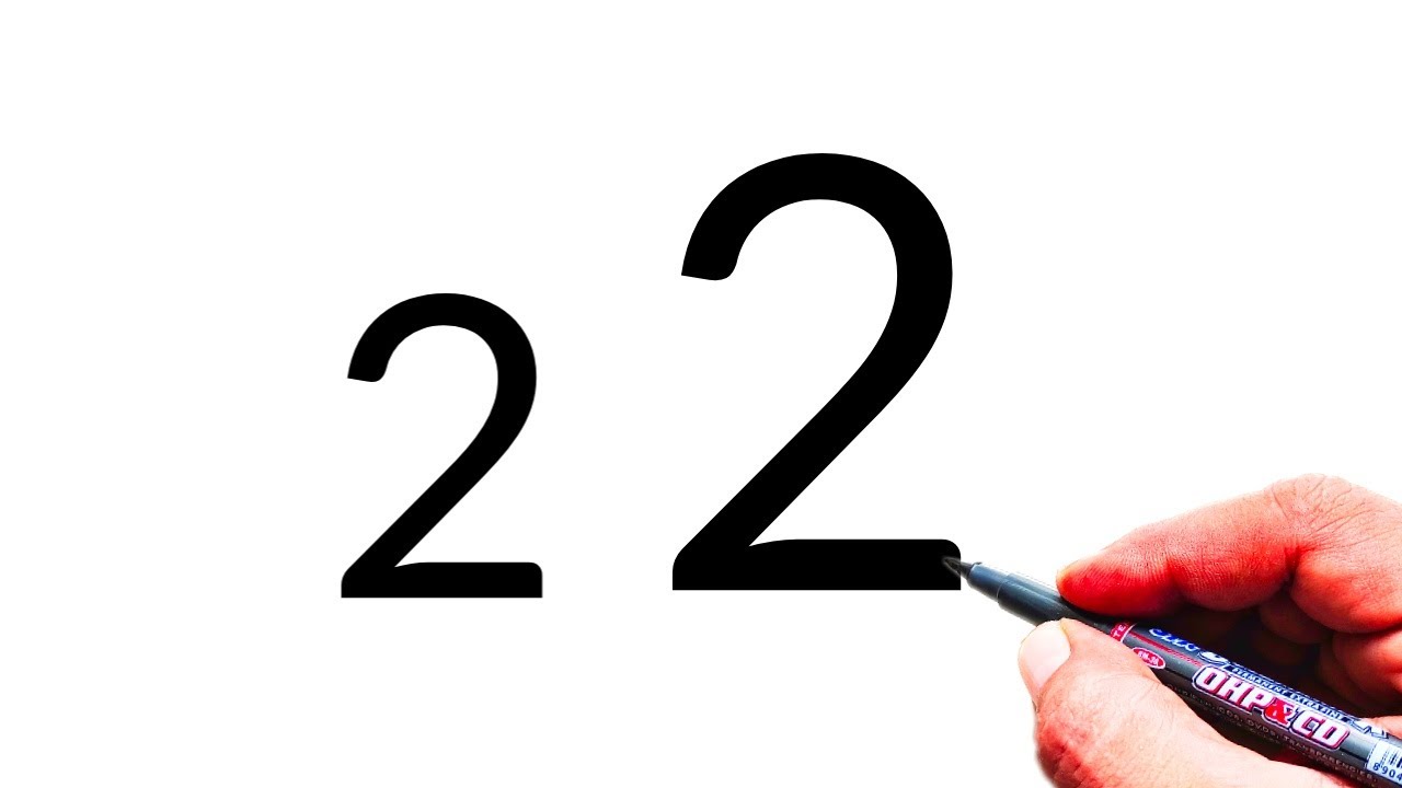 How to draw Shark Drawing With 22 Number | Shark Drawing Easy step by ...