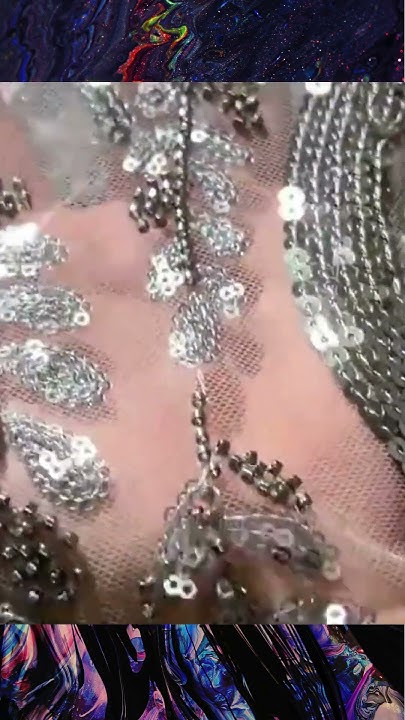 Уникальная ткань с бисером и пайетками: Kalume Organza для ваших ...
