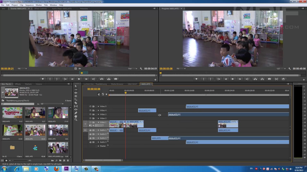 [ 13 ] Adobe Premiere CS6 - Hướng dẫn sử dụng công cụ Track Selection ...