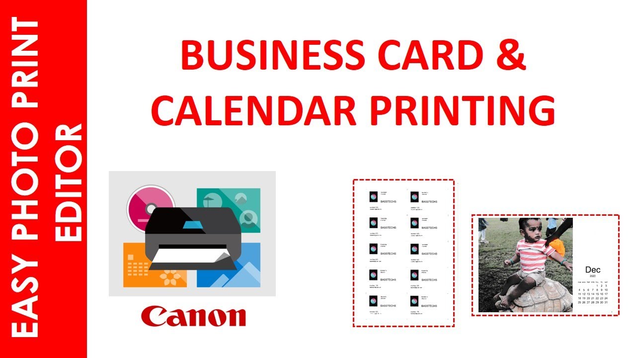BUSINESS CARD / CALENDAR PTINT - EASY PHOTO PRINT - YouTube