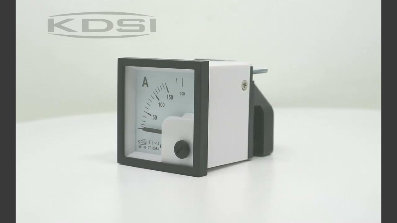 BE-48 AC150/5A Mini type Analog AC Amp Meter - YouTube