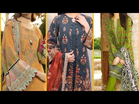 Printed Lawn Suit Stitching Ideas | Stylish & Best lawn dress Stitching ...