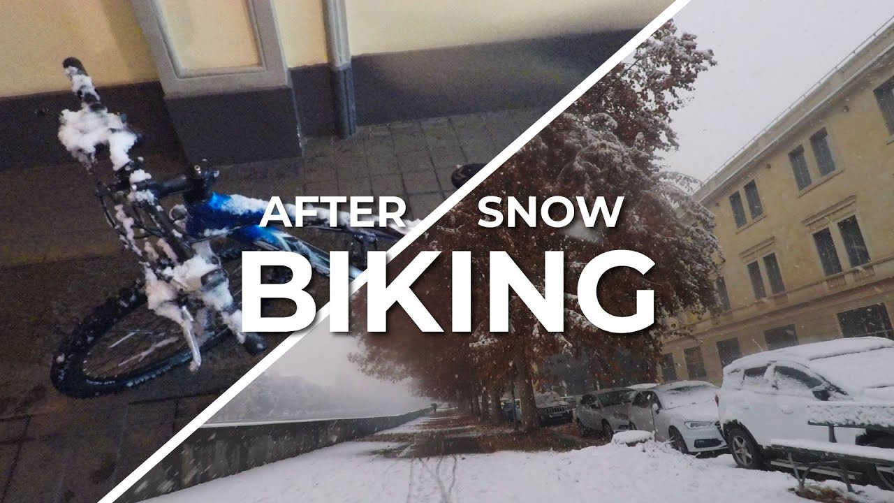 After Snow Biking | Snowy Day In Turin, Italy | Biking In Italy - YouTube