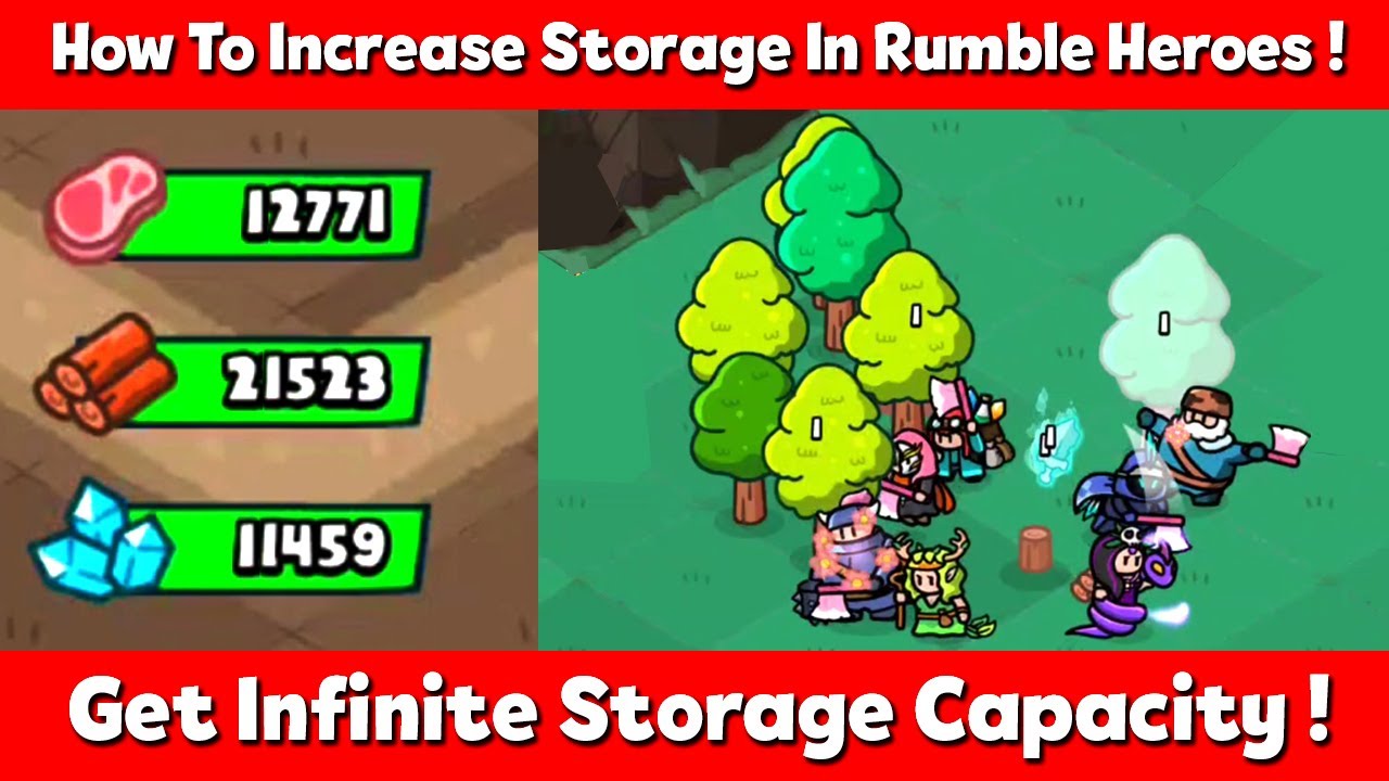 How To Increase Storage (Get Infinite Storage) In Rumble Heroes! - YouTube